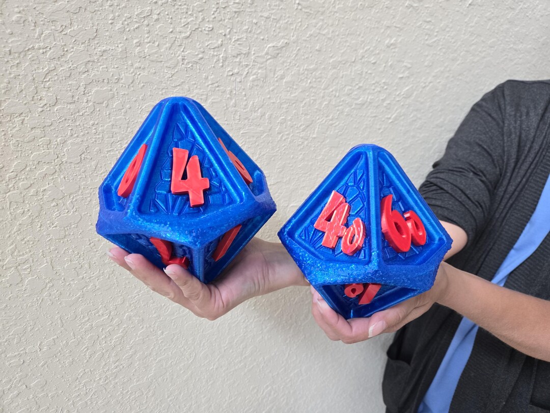 Giant Rubberized D100 Dice Set: 6.5-inch Soft Indoor Dice - Etsy