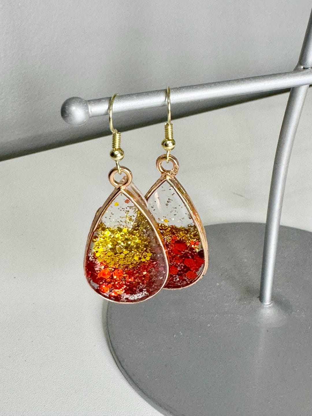 Kansas City Chiefs Earrings. Sparkly, Lightweight, Red and Gold ...