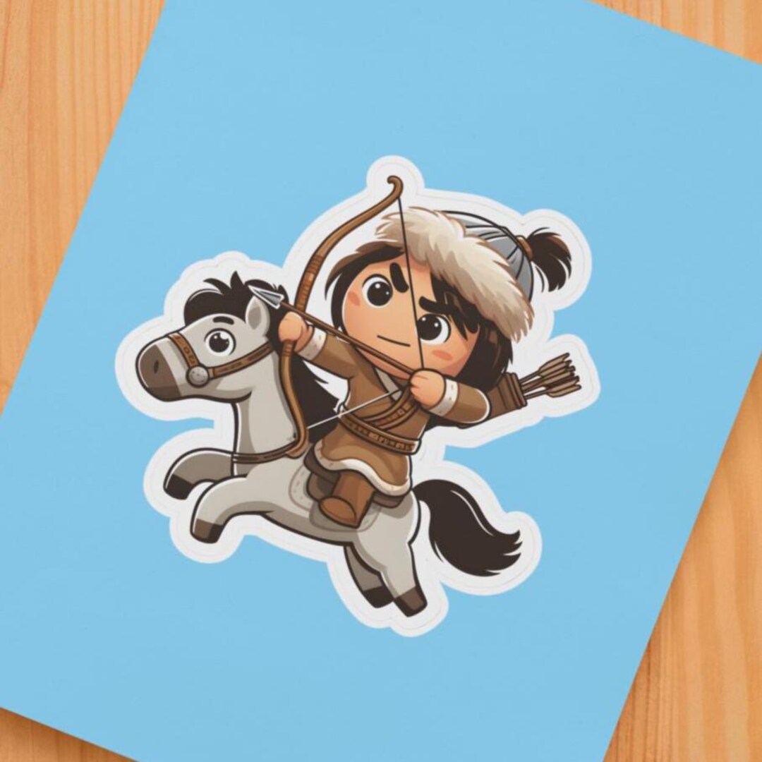 Mongol Horse Archer Sticker – Kids Adventure Decal - Etsy