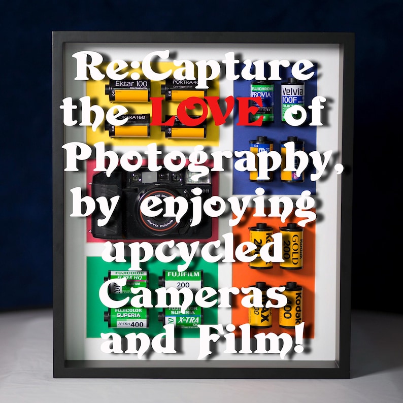 Framed Kodak Camera & Film Canisters Art - 126mm Film - Photography ...