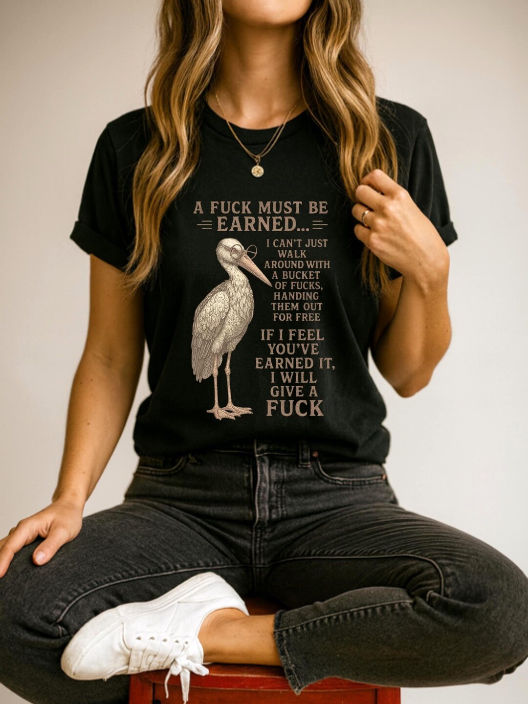 Sarcastic Stork Graphic T-shirt – Rude Humor Tee - Etsy
