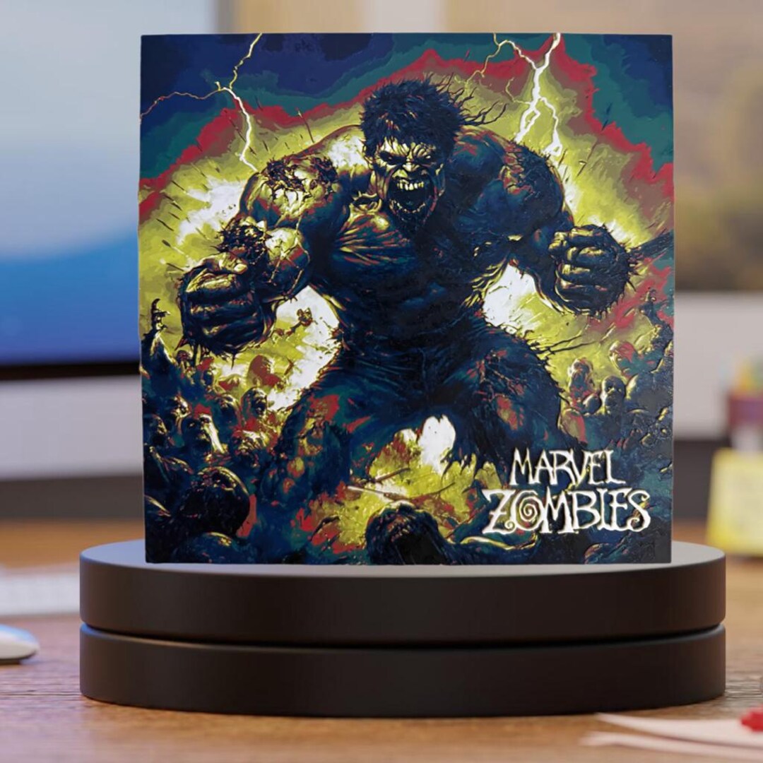 Marvel Zombies Hulk 3D Print | Hueforge Horror Comic Fan Art | Undead ...