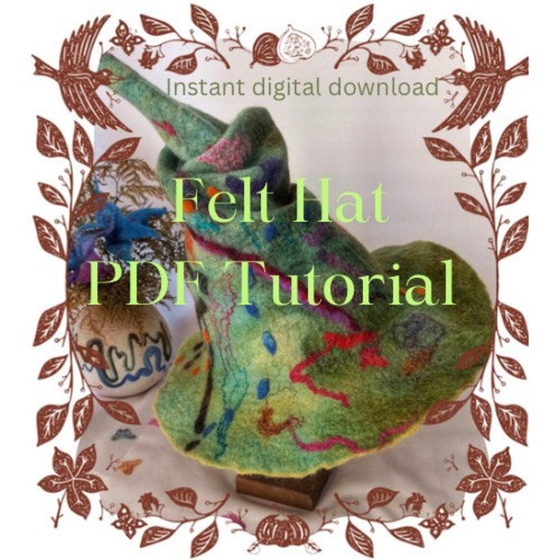 Witch Wizard Hat Wet Felting E-tutorial - Etsy Australia