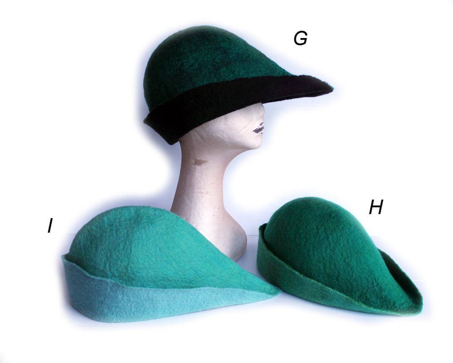 Archers Hat, Handfelted Hats, Medieval Felt Hat - Etsy