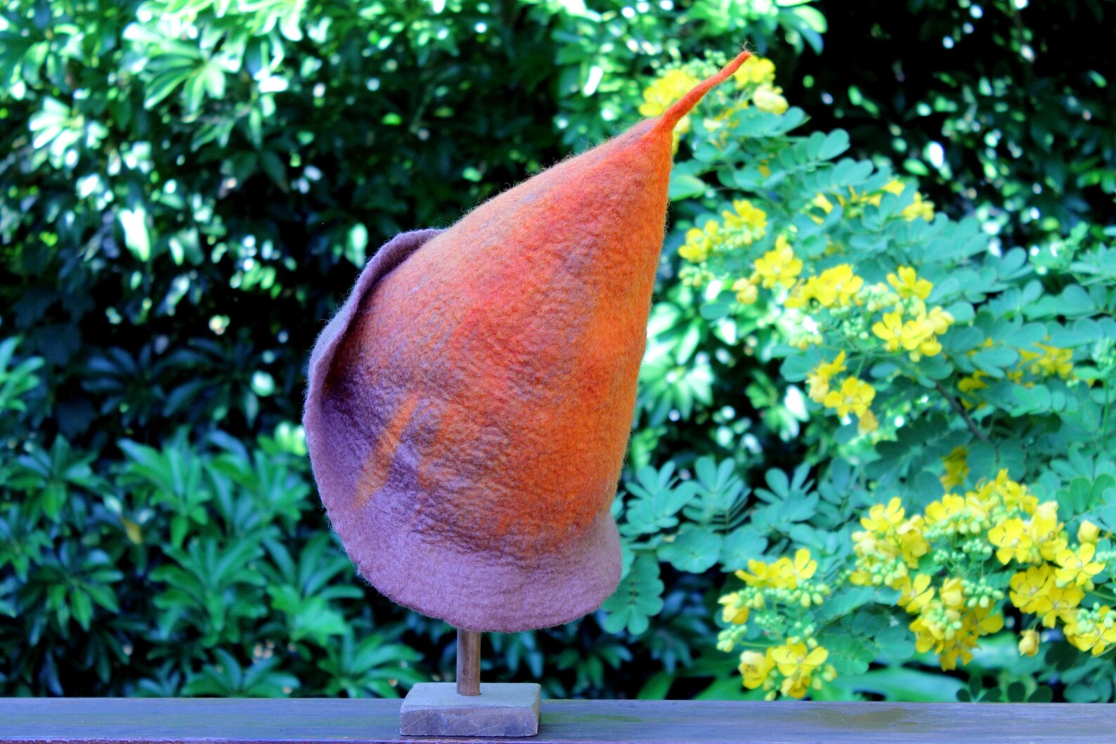 Peasant Hat Handfelted Hats Medieval Felt Hat Gardeners Hat | Etsy