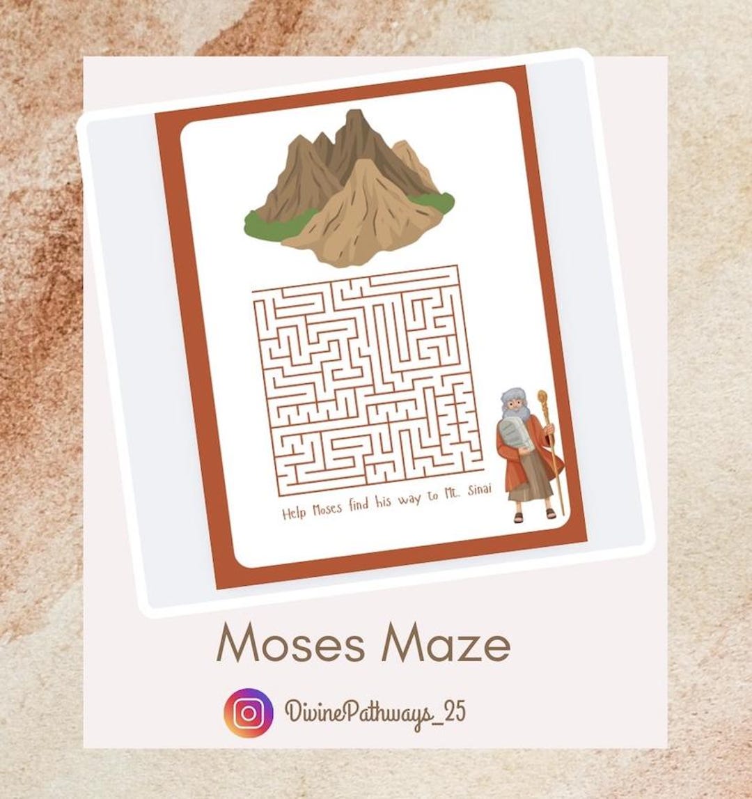 Moses Maze - Etsy