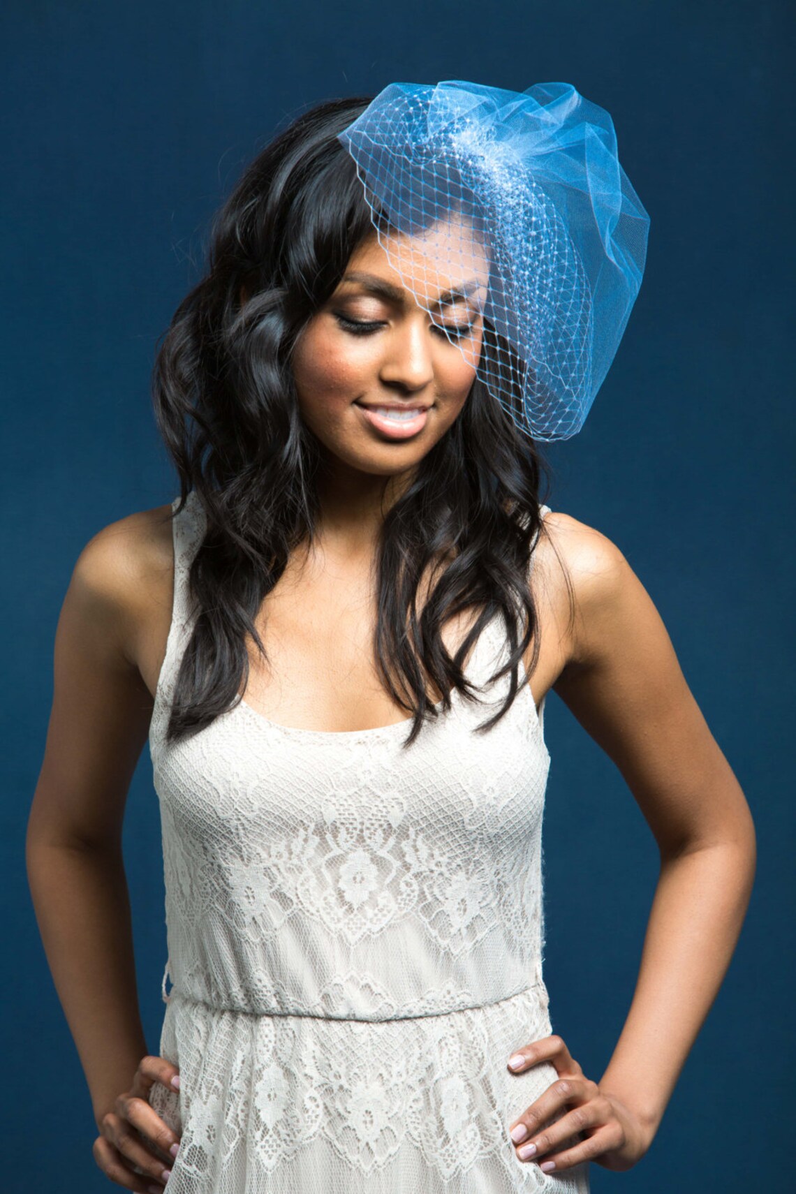 Birdcage Veil, Blusher Veil, Double Layer Bird Cage, Vintage Veil ...