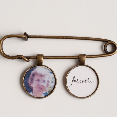 Wedding Boutonniere Pin Custom Photo Lapel Pin Personalized - Etsy