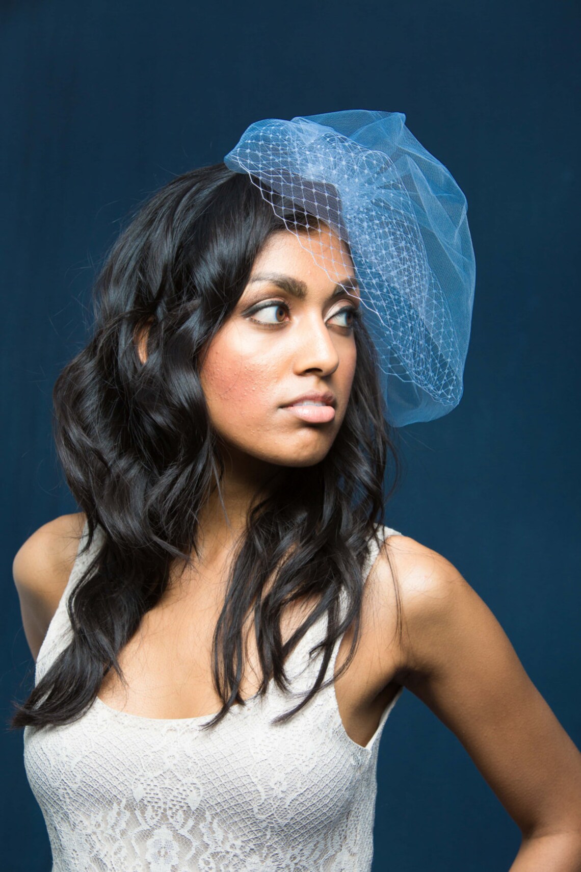 Birdcage Veil, Blusher Veil, Double Layer Bird Cage, Vintage Veil ...