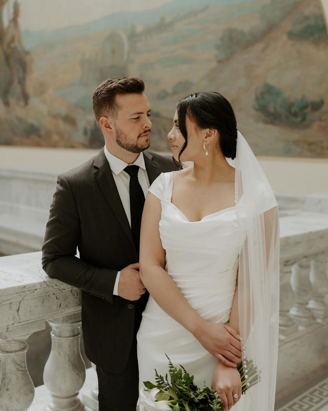 Minimalist Pearl Edge Wedding Veil on Soft English Net Tulle - Etsy