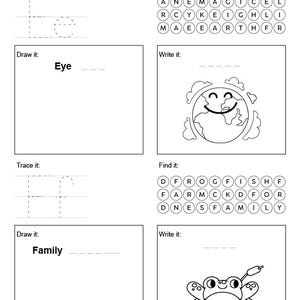 Alphabet Worksheet for Kids | Printable ABC Learning | English Letter ...