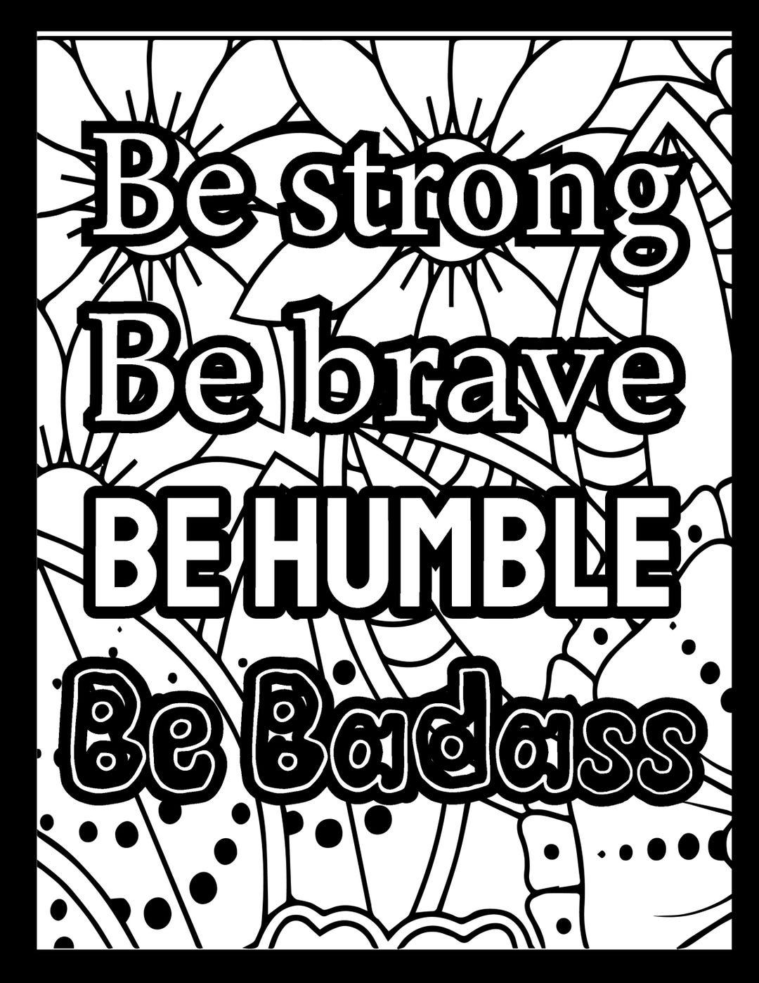 25 Motivational Coloring Pages - Etsy