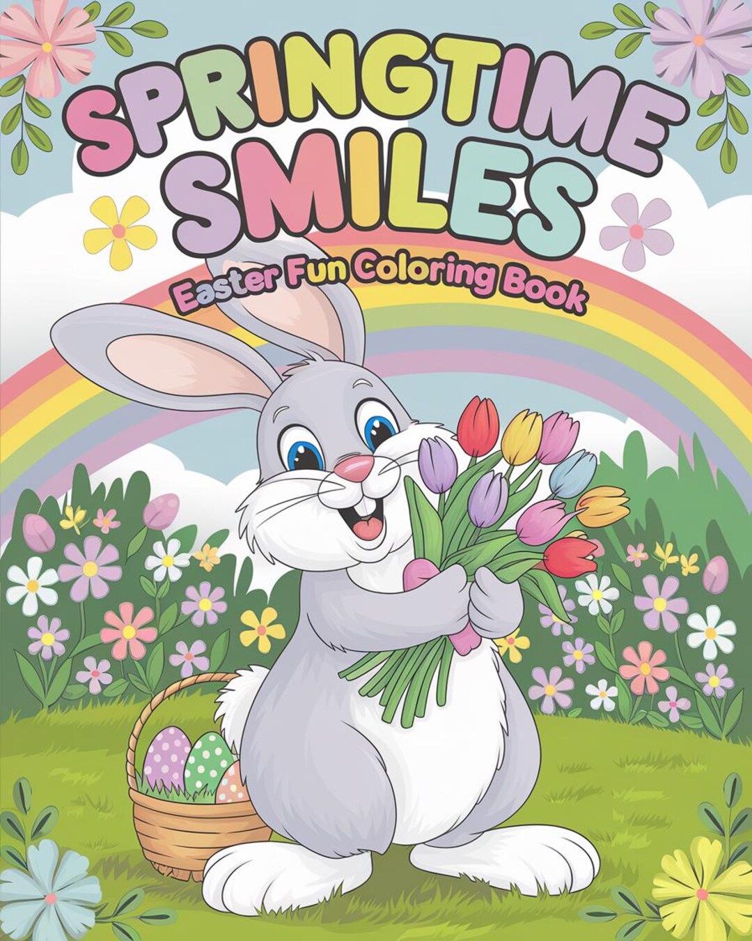 Springtime Smiles: Easter Fun Coloring Book for Kids - Etsy