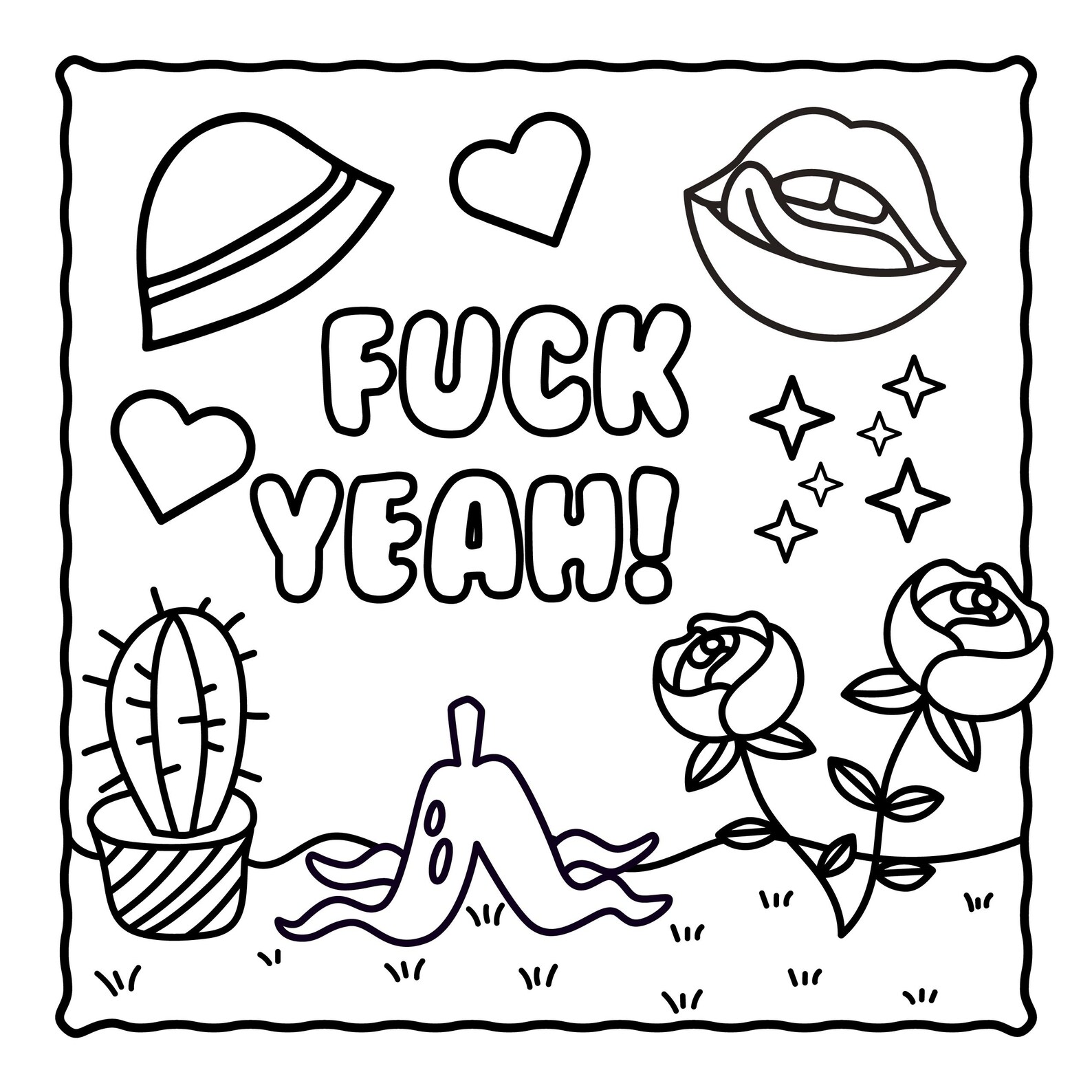 ADULTS Bold and Easy Swear Word Coloring Book - Etsy