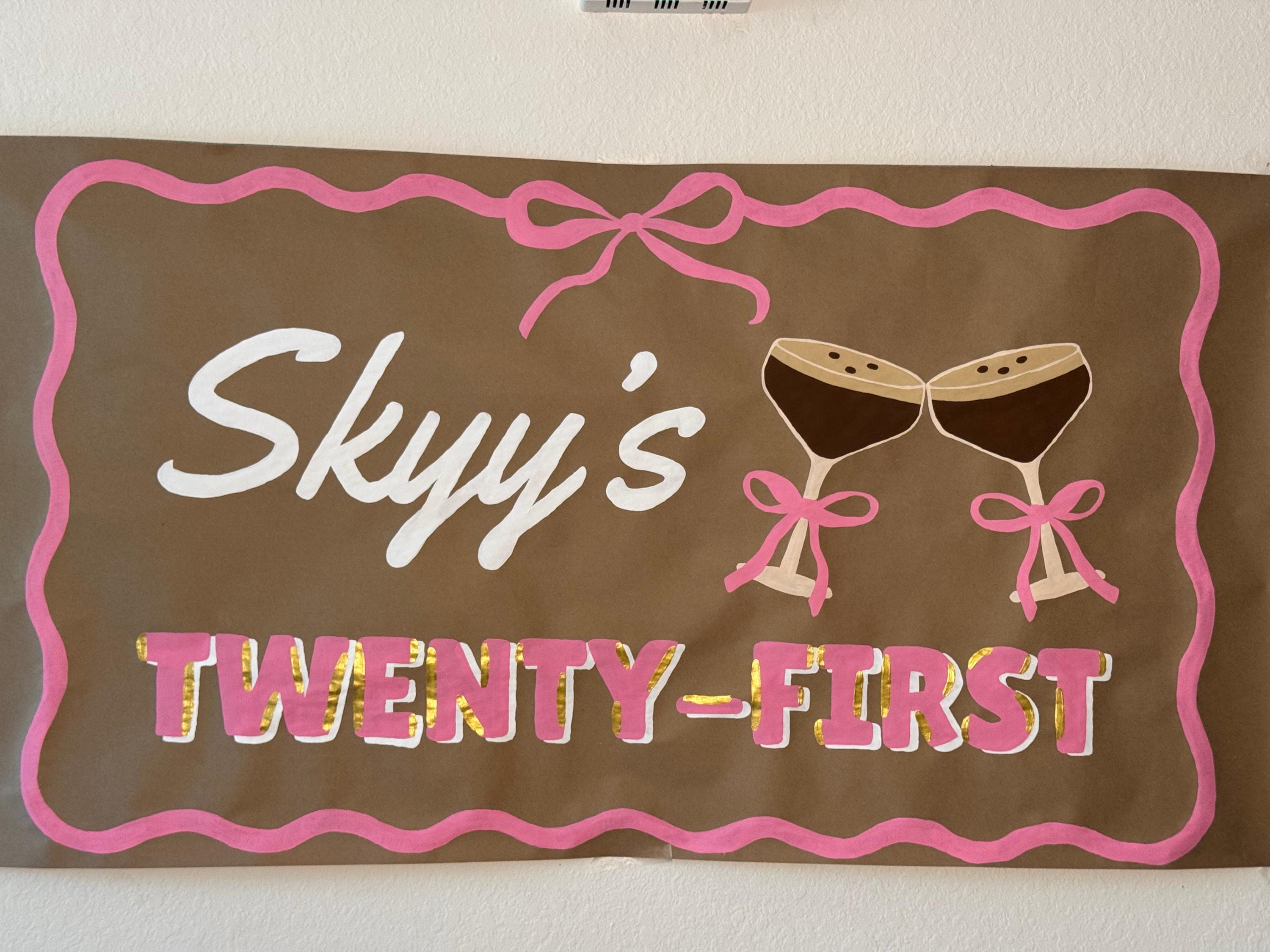 Custom Hand Painted Party Banner for Birthday, Game Day, Bachelorette ...