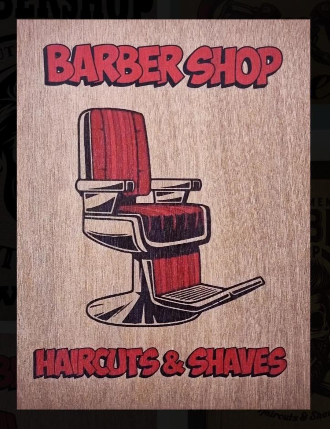 Wood Barber Signs - Etsy