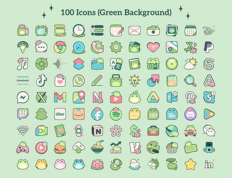 Frog Lily Pads App Icon Wallpaper Theme Pack, Ios Iphone, Ipad, Tablet ...