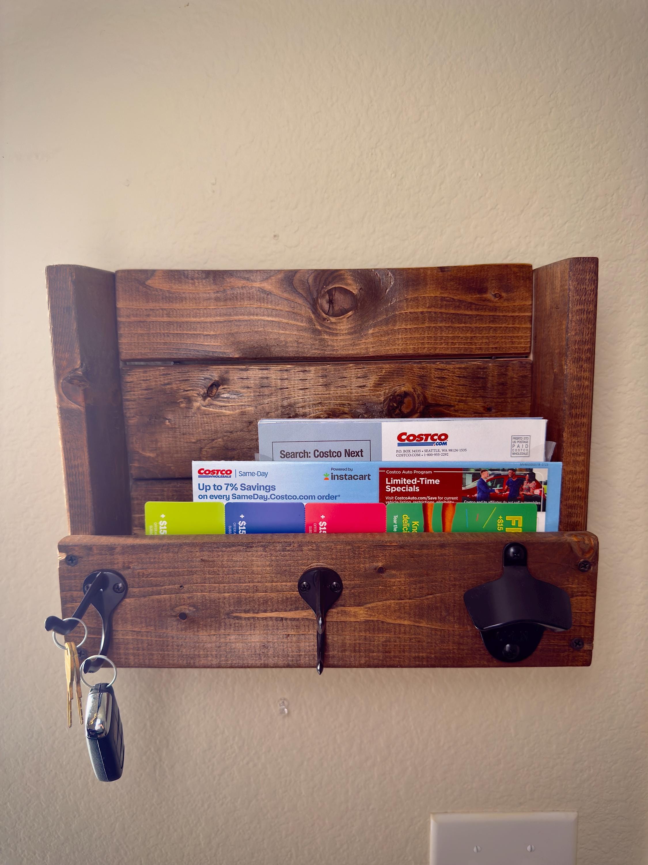 Rustic Mail Box / Key Holder - Etsy