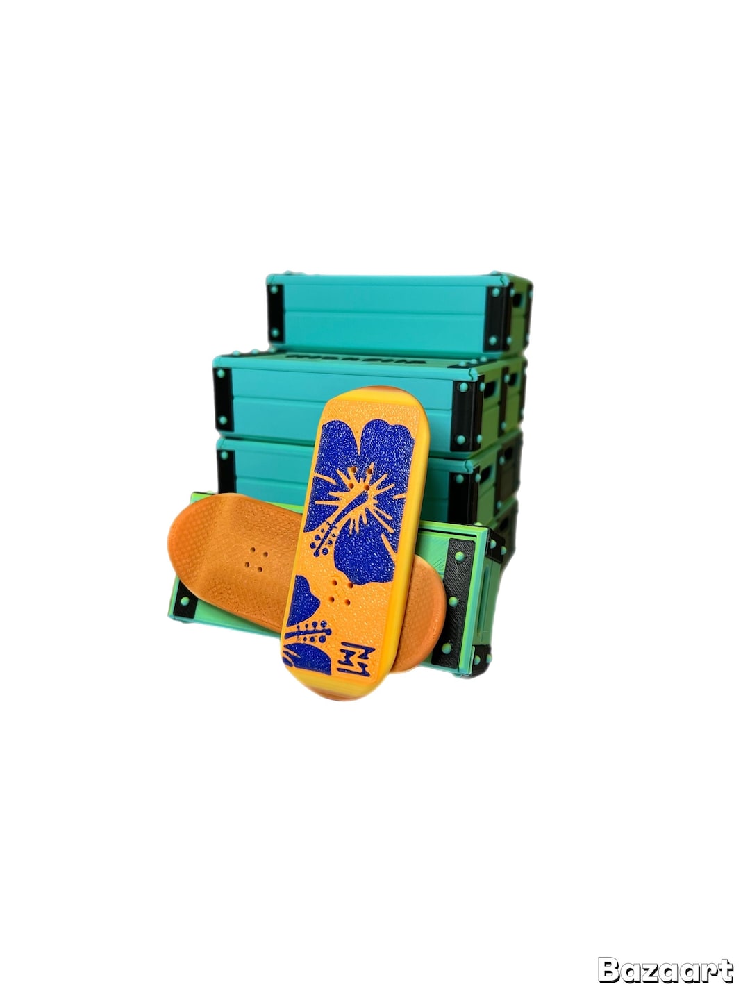 3D Printed Kickflip Skateboard Fidget Toy | Magnetic Trick Practice ...