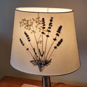 Pressed Flower Botanical Lamp Shade Table Lampshade Made - Etsy