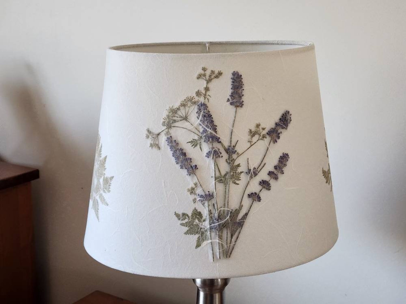 Pressed Flower Botanical Lamp Shade Table Lampshade Made - Etsy