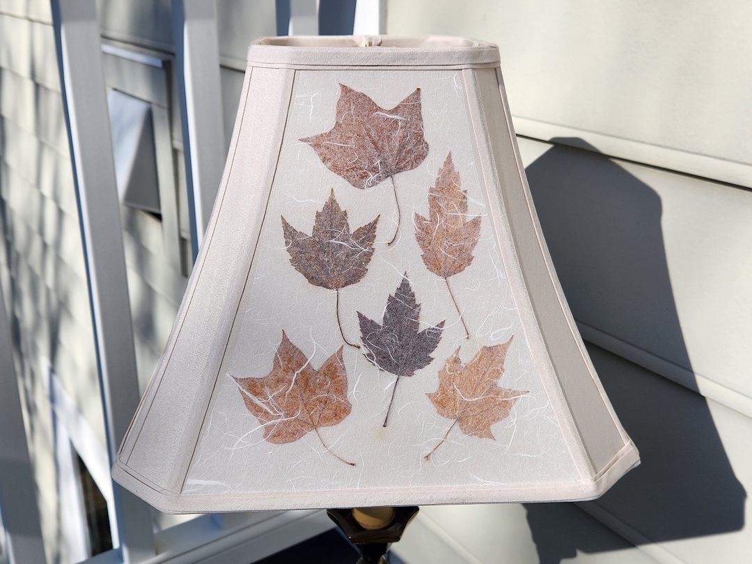 Lamp Shade Leaf Collection. Flower Lamp, Botanical Table Lampshade ...