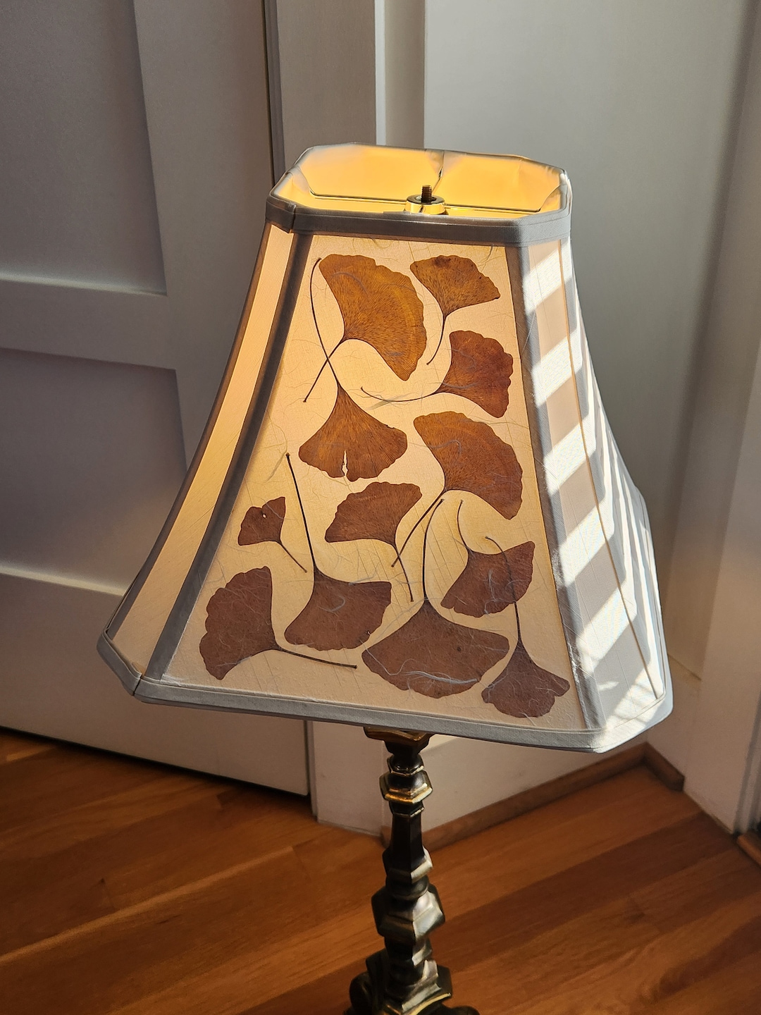 Etsy's Pick! Large Ginkgo Biloba Leaves Royal Square Bell Lamp Shade ...