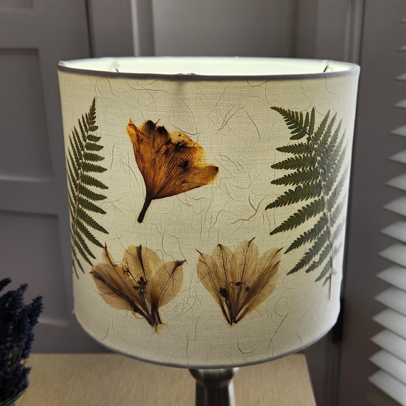Leaf Pressed Lamp Shade - Etsy