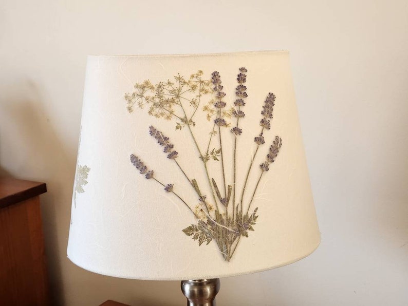 Pressed Flower Botanical Lamp Shade Table Lampshade Made - Etsy