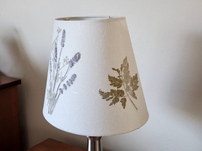 Pressed Flower Botanical Lamp Shade Table Lampshade Made - Etsy