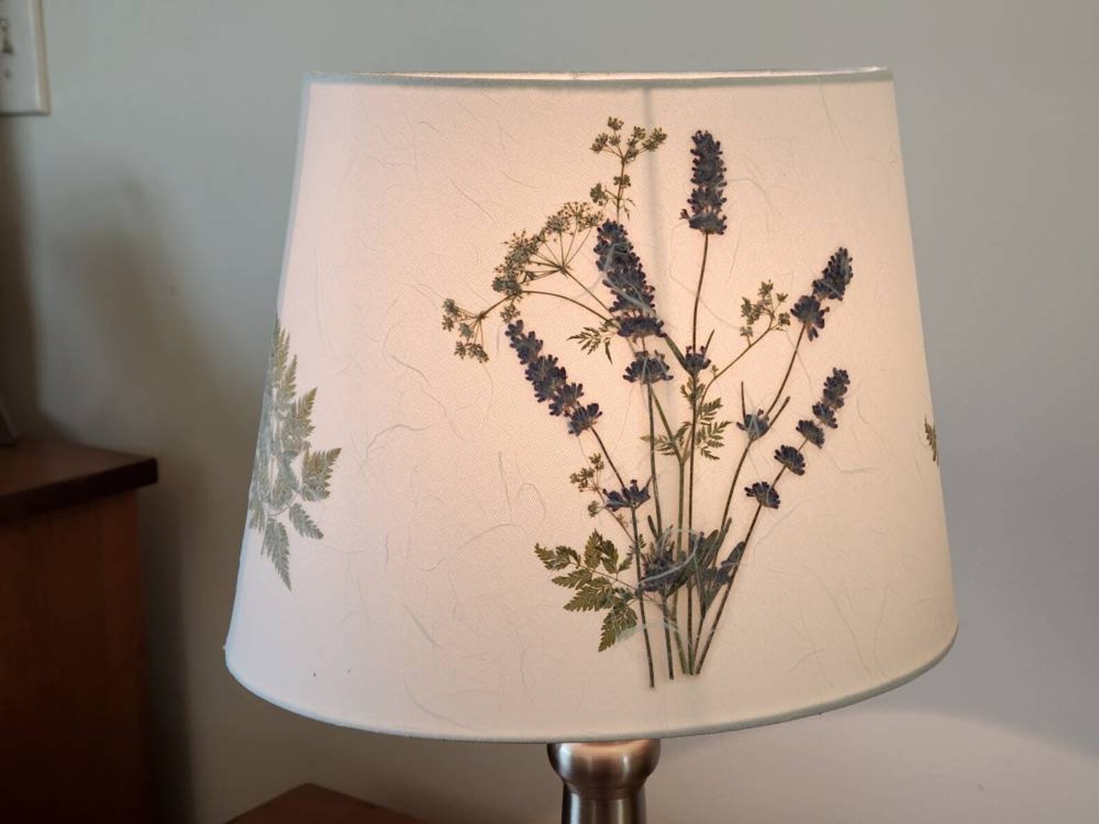 Pressed Flower Botanical Lamp Shade Table Lampshade Made - Etsy