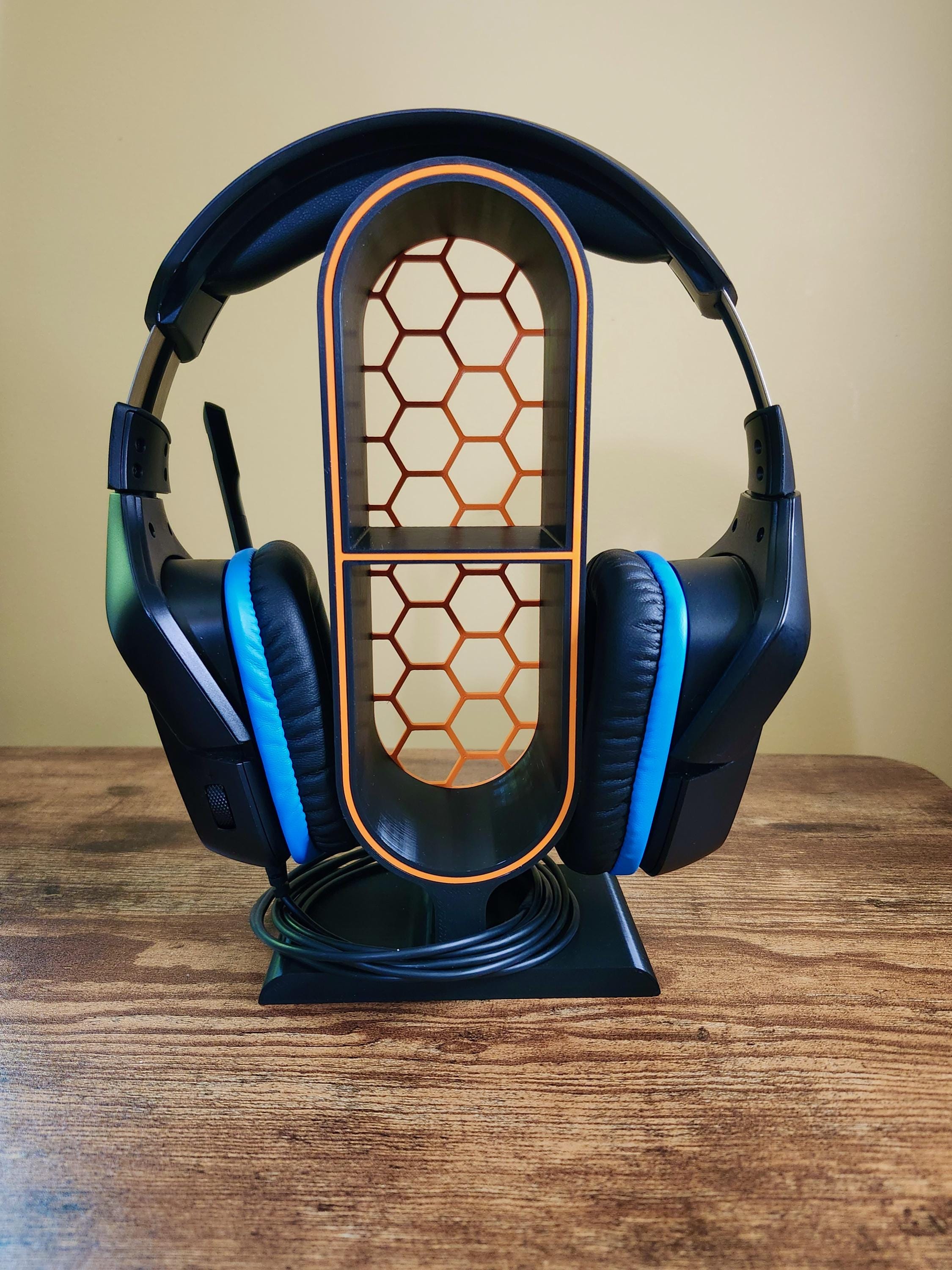 3D Printed Headphone Stand With Storage | Gaming Headphone Holder for ...