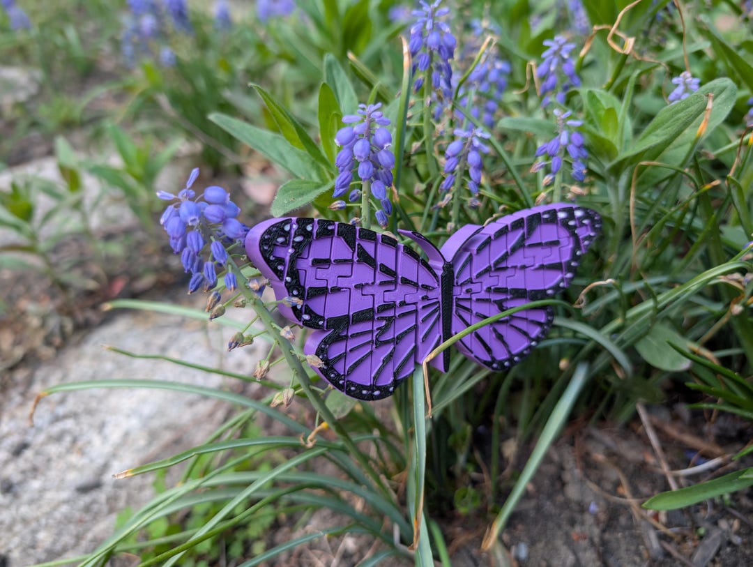 3D Printed Articulated Monarch Butterfly – Flexible Fidget, Butterfly ...