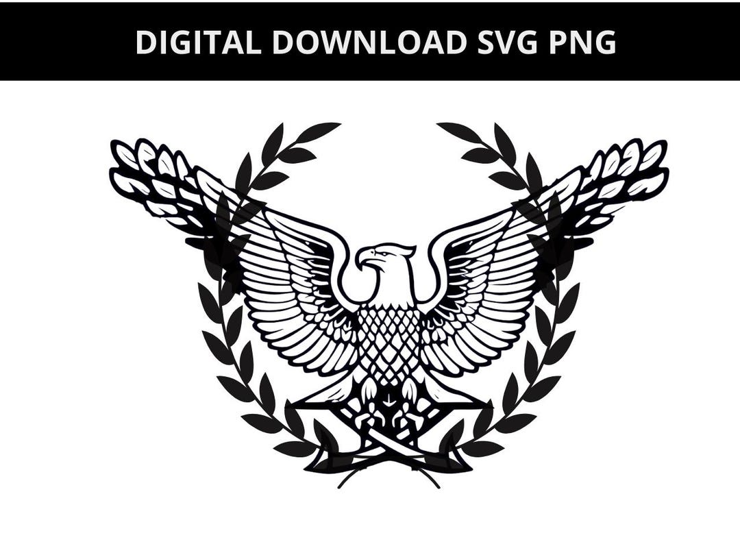 US Army Warrant Officer Badge Logo SVG eagle Rising Design Projects ...