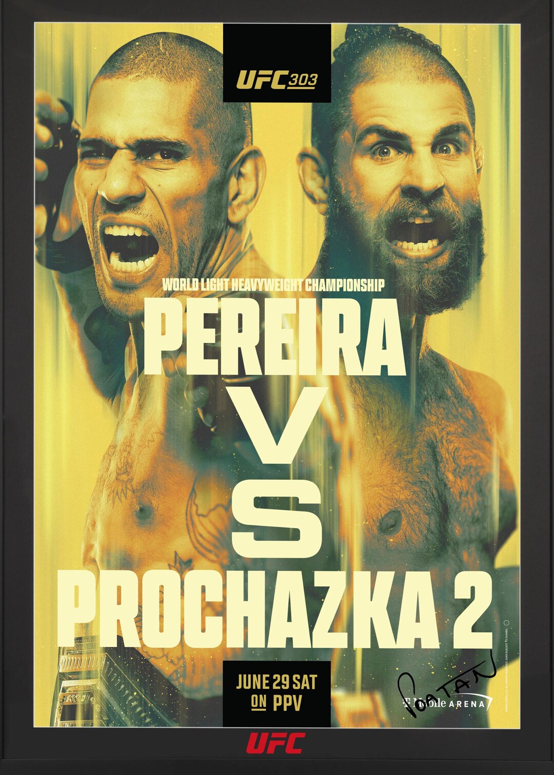 UFC 303 Poster Pereira Vs Prochazka 2 Light Heavyweight Championship ...