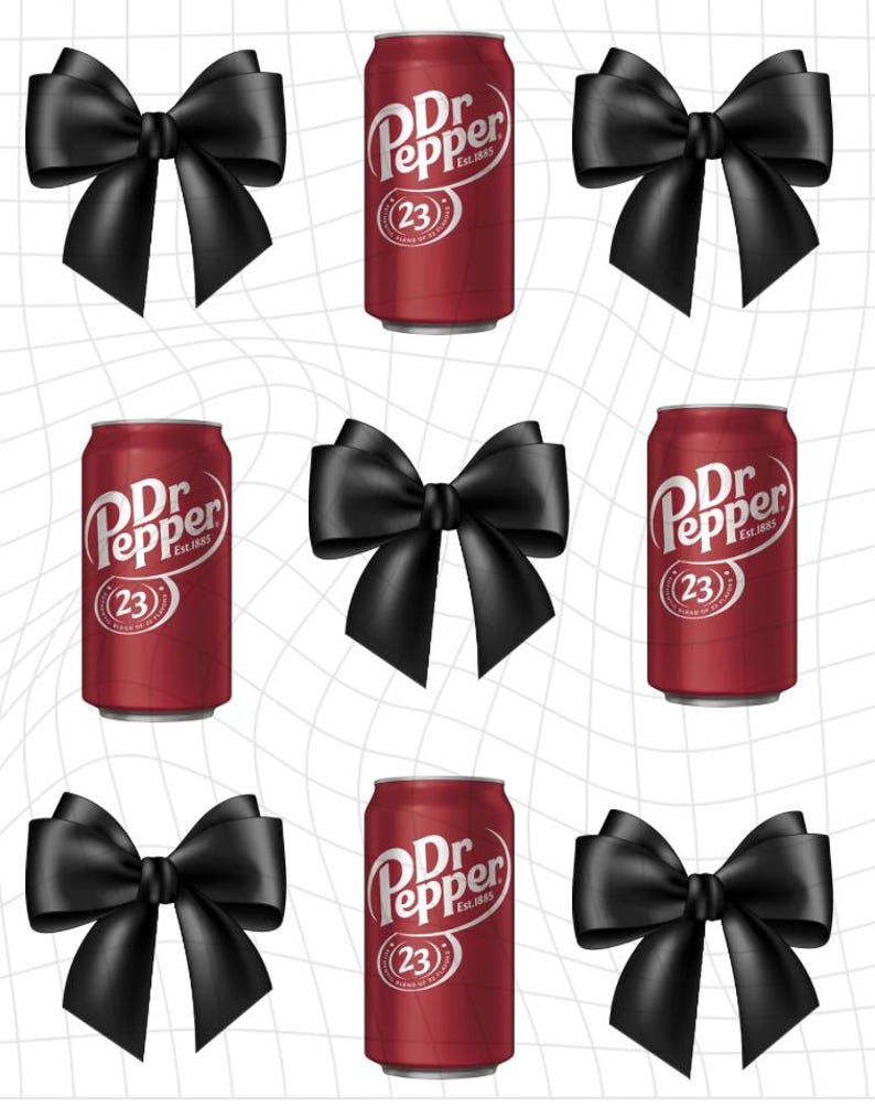 Dr. Pepper PNG Bundle | Transparent Background • Wall Art • Clip Art • - Etsy