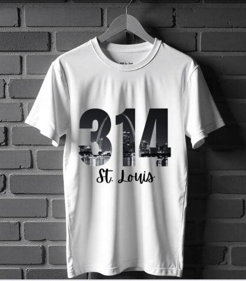 St. Louis 314 Day PNG - Bundle of 2 - Black and White and Color ...