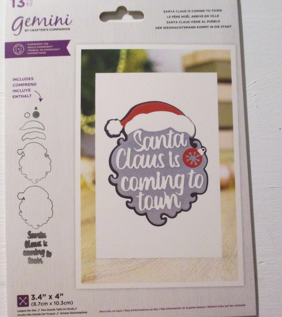 Santa Face Die Cut / Christmas Die Cut - Etsy