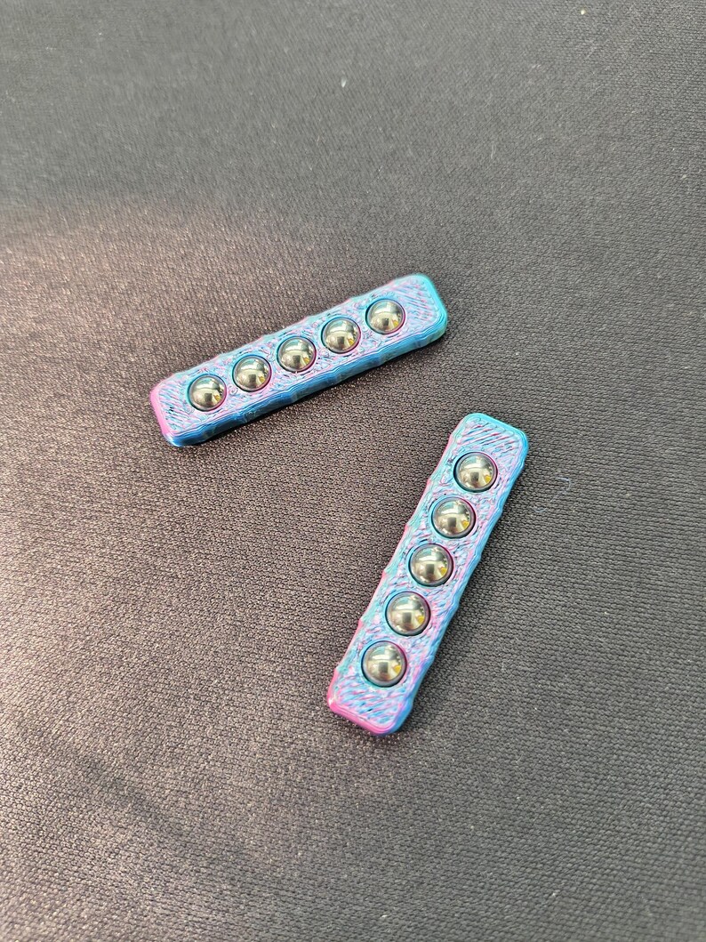 3D Printed Mini Metal Ball Fidget Toy – Smooth PLA Plastic, Set of 2 ...