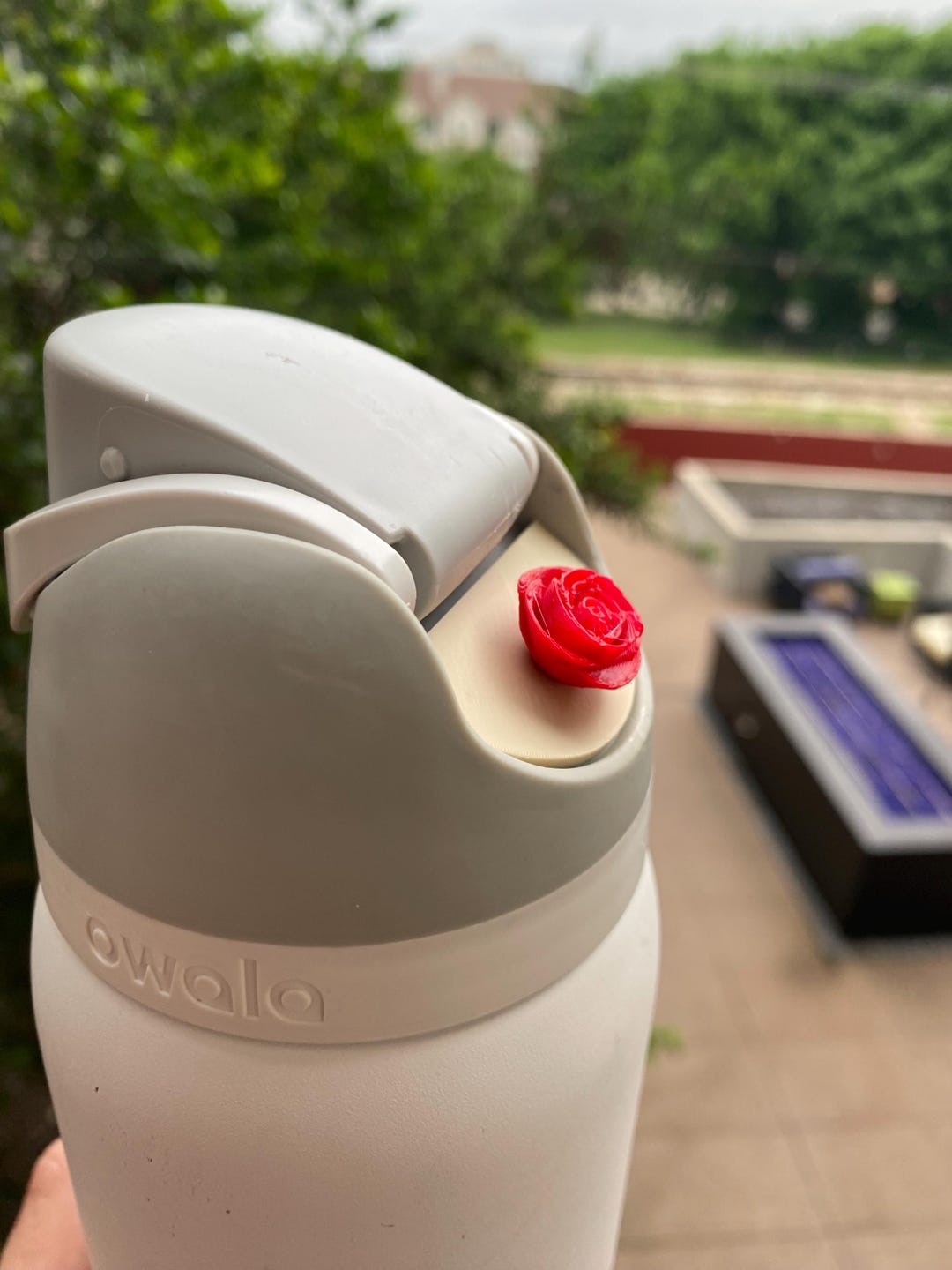 Custom Owala Water Bottle Topper - Personalized Rose Lover Gift ...