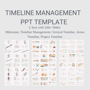 Timeline Powerpoint Templates | 4 Sets With 100+ Slides | Project ...