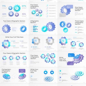 Gear Diagram Powerpoint Templates | 3 Sets, 78 Slides | Business ...