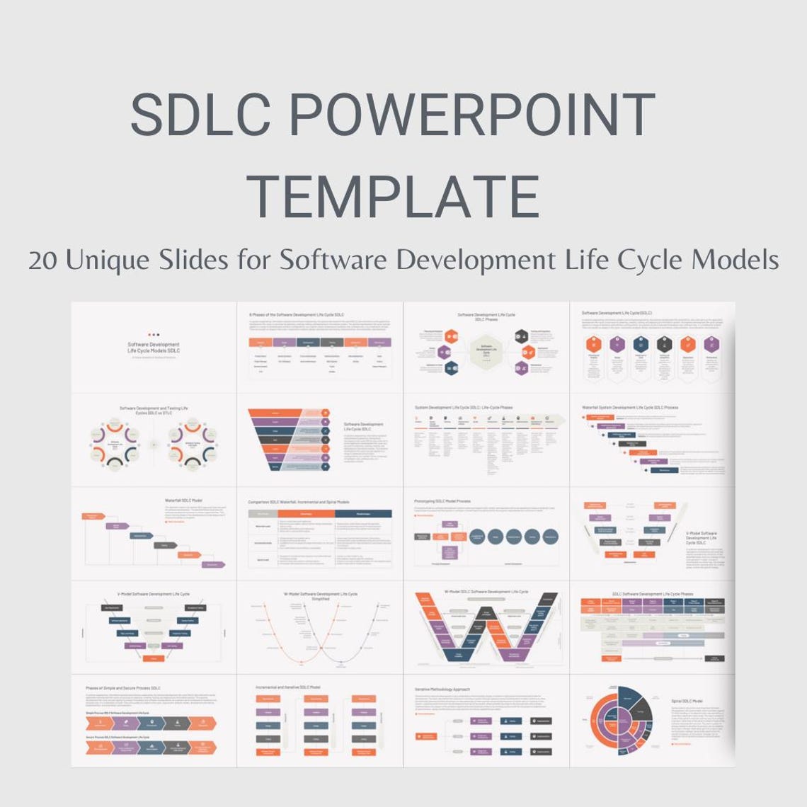 SDLC Powerpoint Template | 20 Unique Business Slides for Software ...