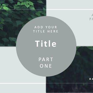 Green Nature Powerpoint Templates Set | 4 Plant-inspired Designs | 80 ...