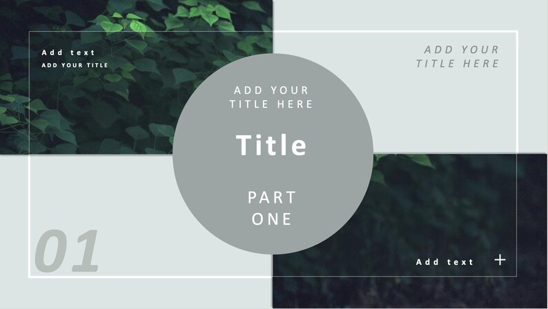 Green Nature Powerpoint Templates Set | 4 Plant-inspired Designs | 80 ...