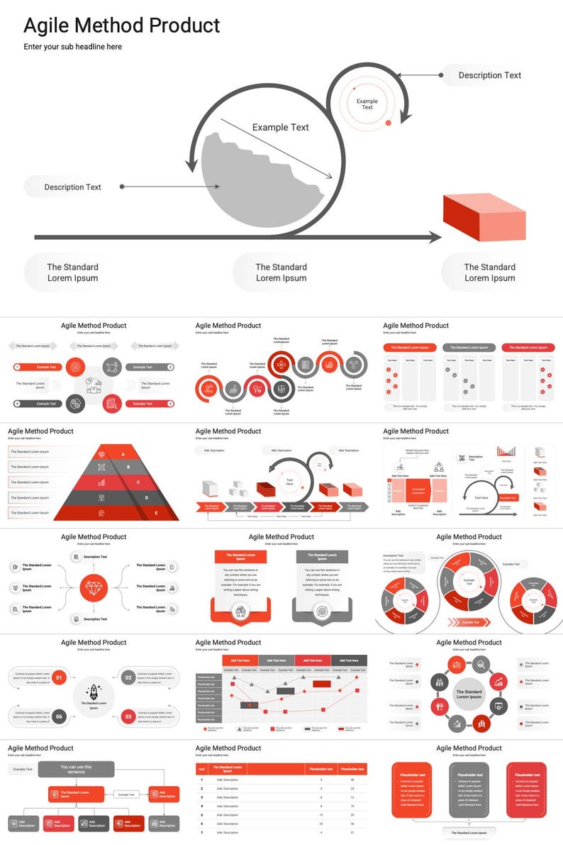 Agile Methodology Powerpoint Template | 16 Slides, 6 Color Themes ...