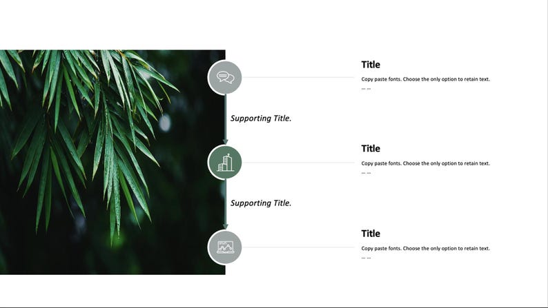 Green Nature Powerpoint Templates Set | 4 Plant-inspired Designs | 80 ...