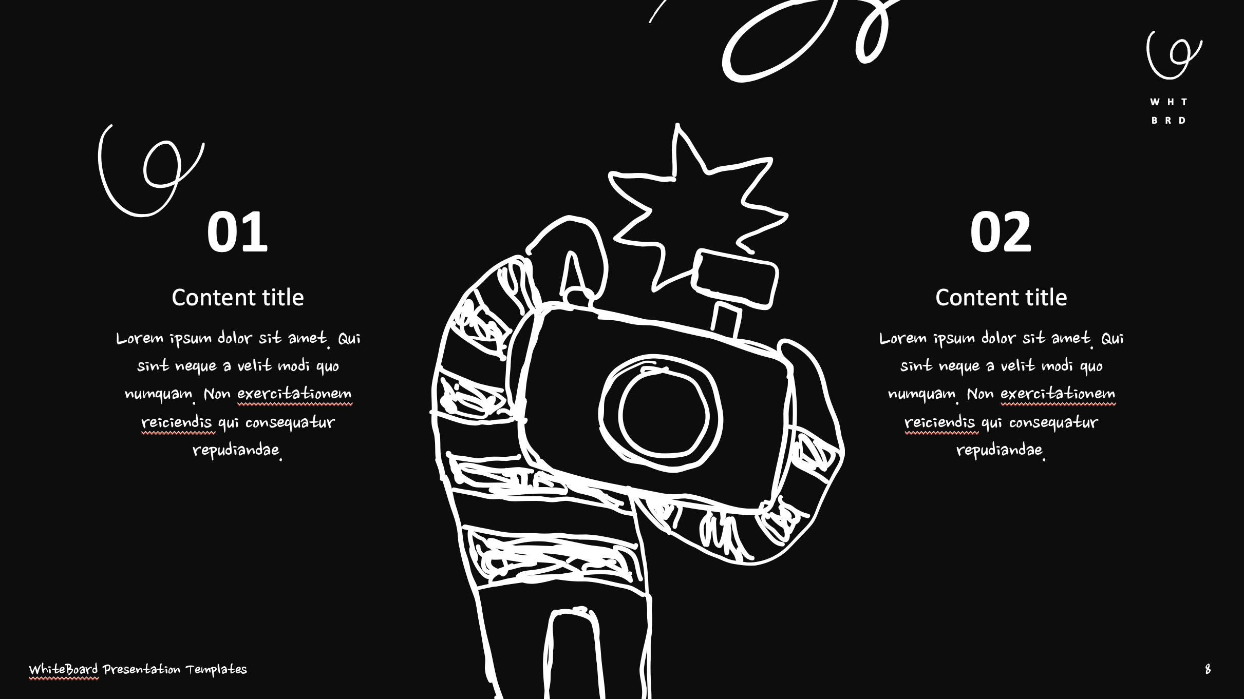 Hand-drawn Doodle Powerpoint Template | Black & White Set | 30 Slides ...