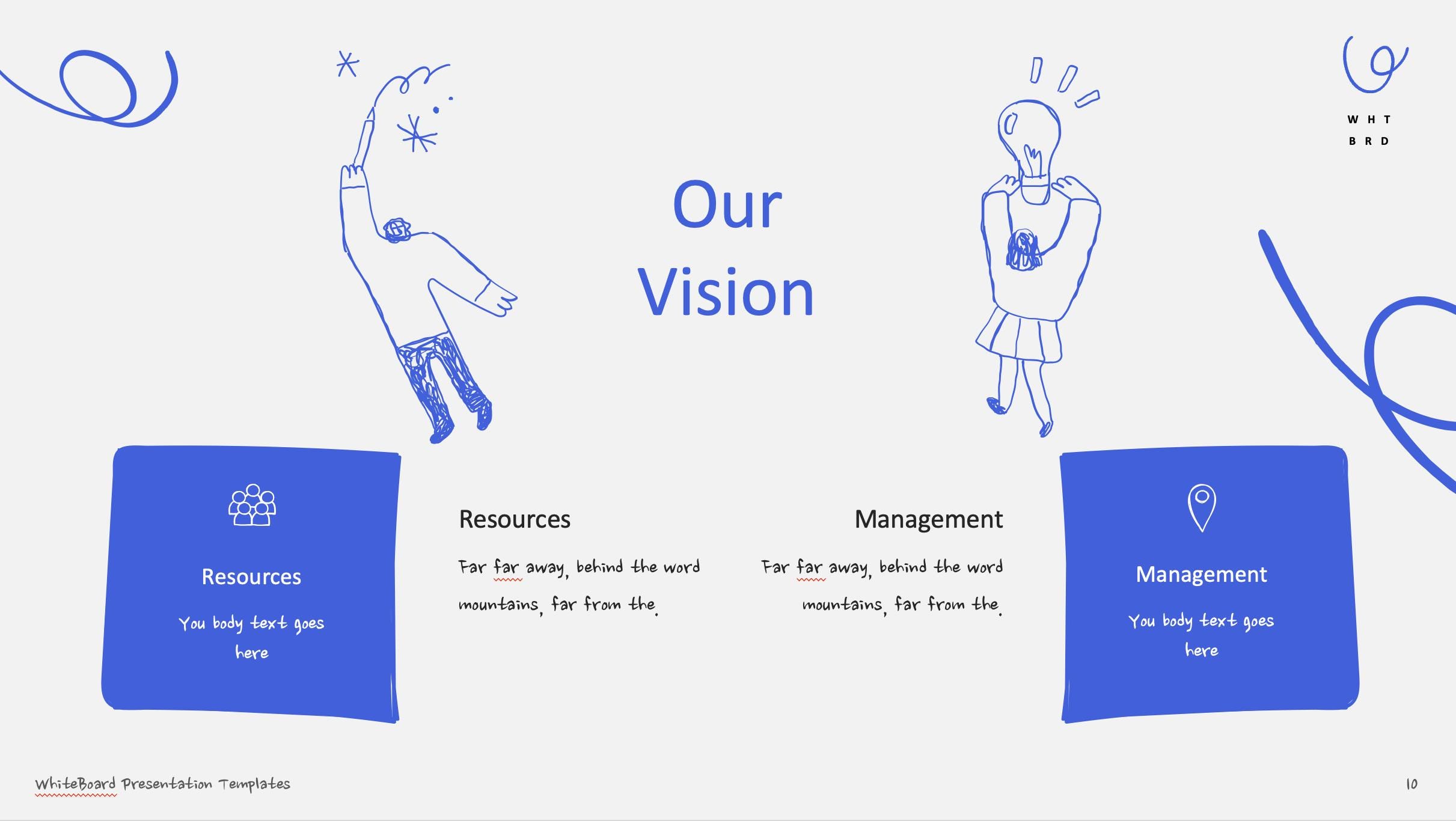 Hand-drawn Doodle Powerpoint Template | Black & White Set | 30 Slides ...