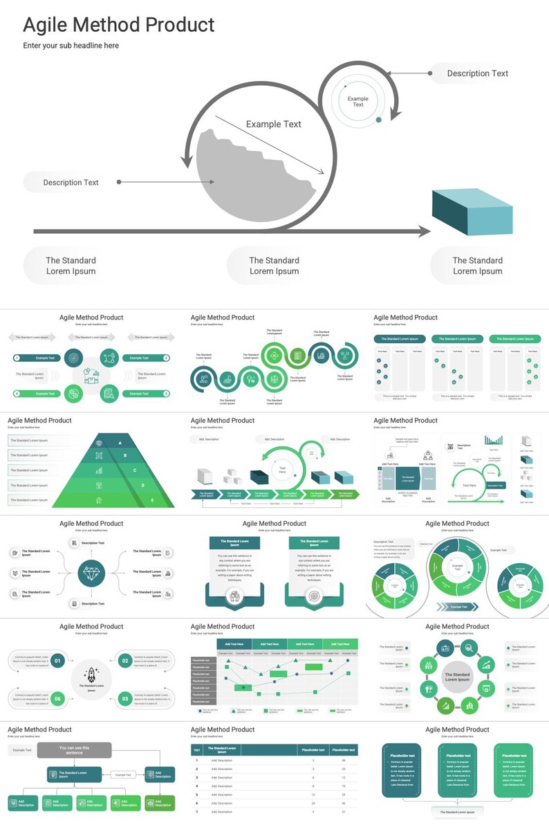 Agile Methodology Powerpoint Template | 16 Slides, 6 Color Themes ...